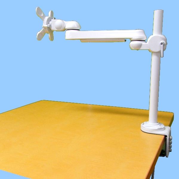 水平多関節アーム LA-51SC-2Q-WH モダンソリッドモニターアーム 株式会社ウィンテクノ ｜液晶テレビの壁掛けアームや天吊り金具の販売のウィンテクノ